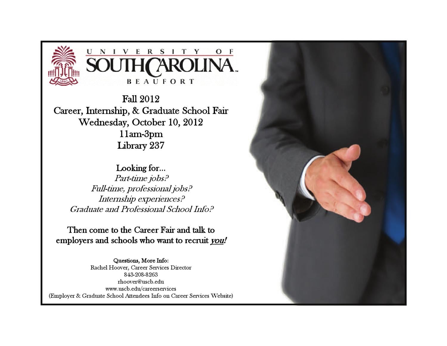 fall12fair_student_flyer by University of South Carolina Beaufort (USCB ...