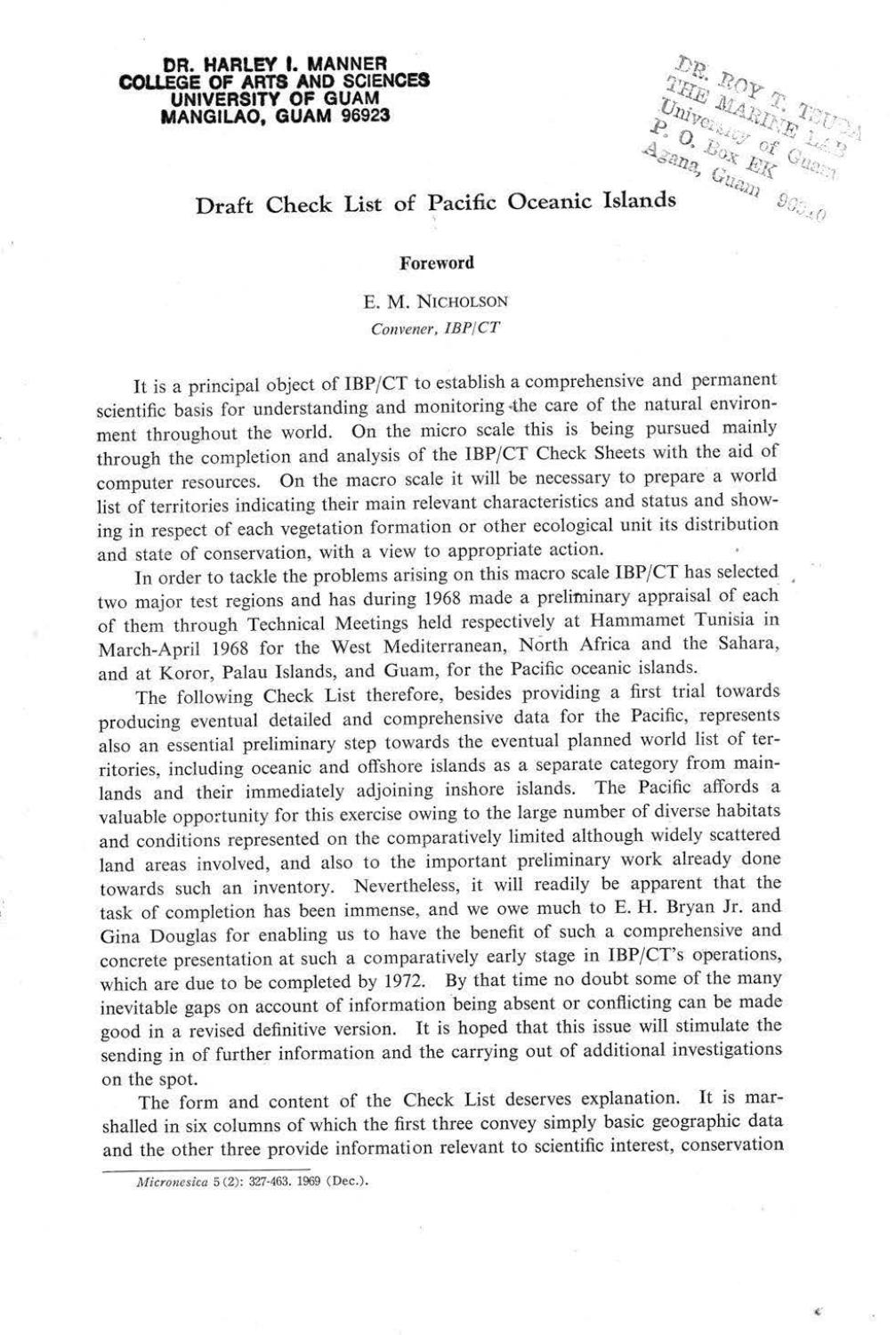 Checklist of Pacific Oceanic Islands by MARC - Issuu