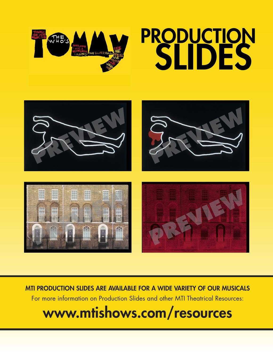 MTI Production Slides | THE WHO'S TOMMY by Music Theatre International ...
