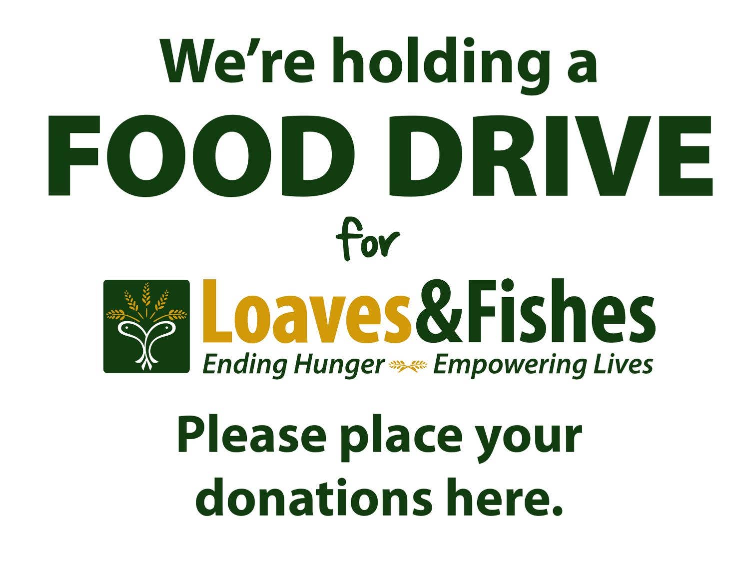 Food Drive Sign by Derek Brown - Issuu