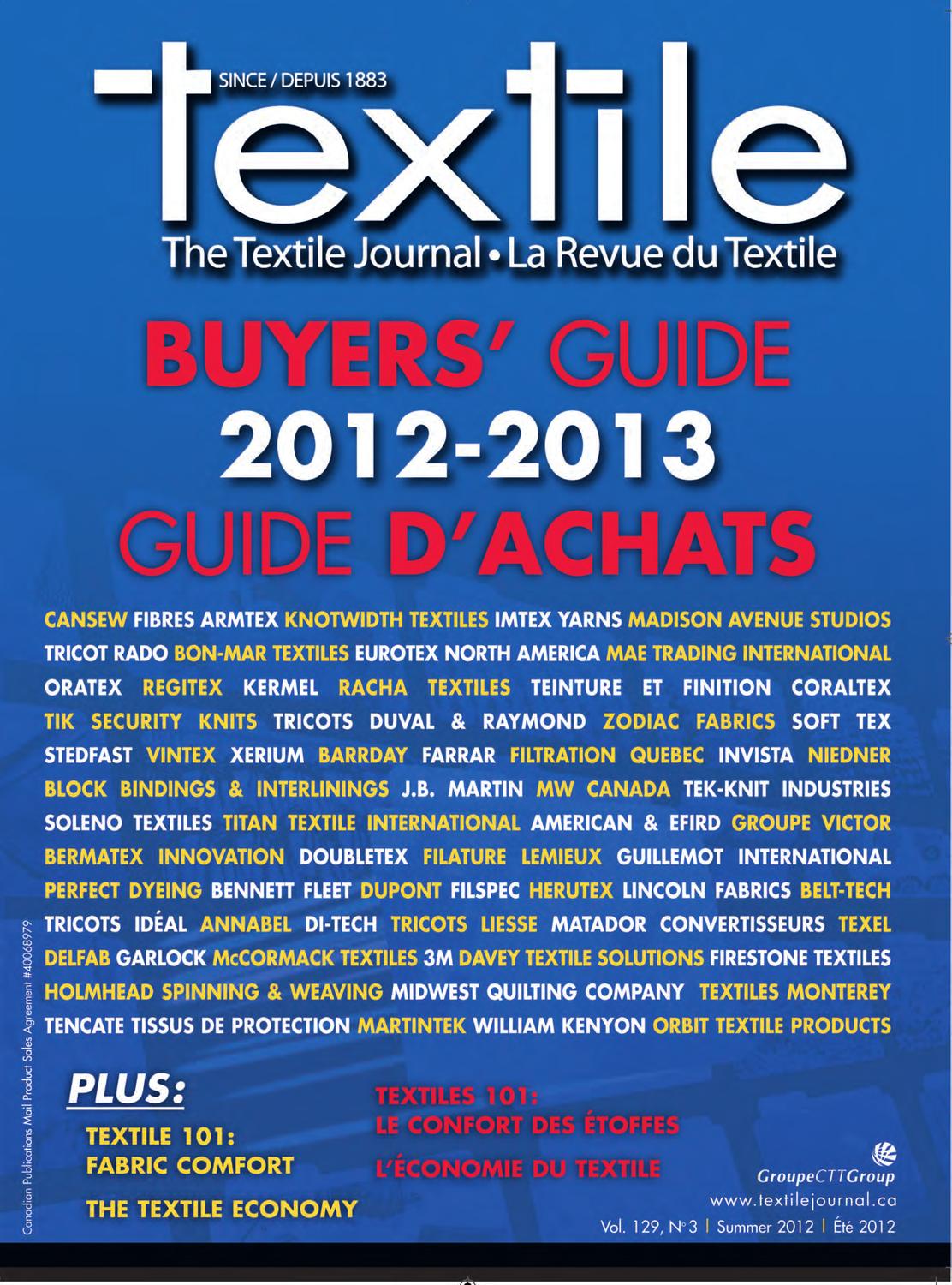 La Revue du Textile - The Textile Journal by The Textile Journal - Issuu