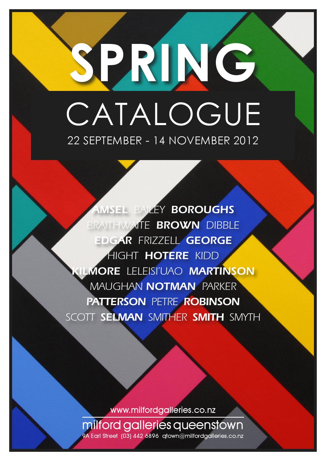 SPRING CATALOGUE by Milford Galleries - Issuu