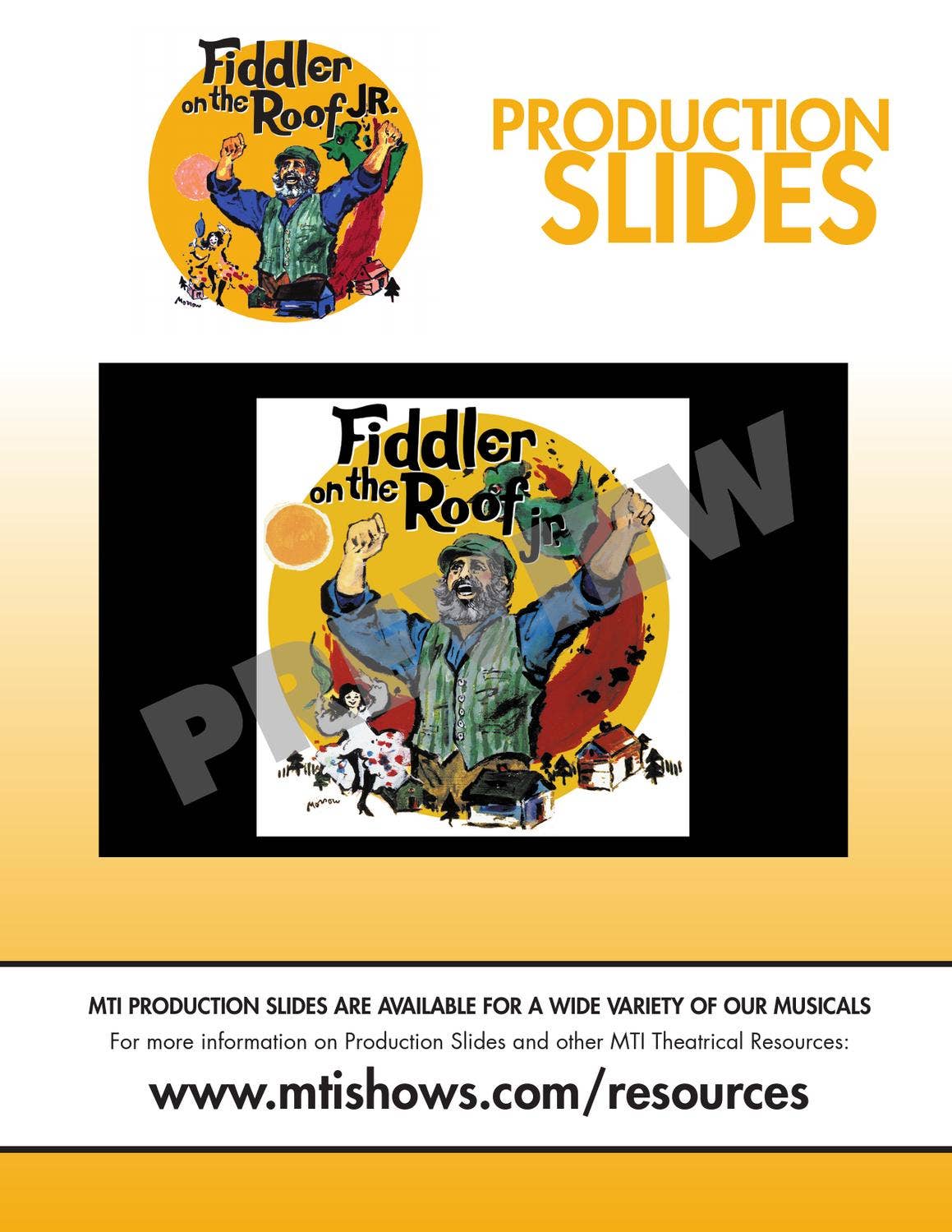 MTI Production Slides | FIDDLER ON THE ROOF JR. by Music Theatre ...