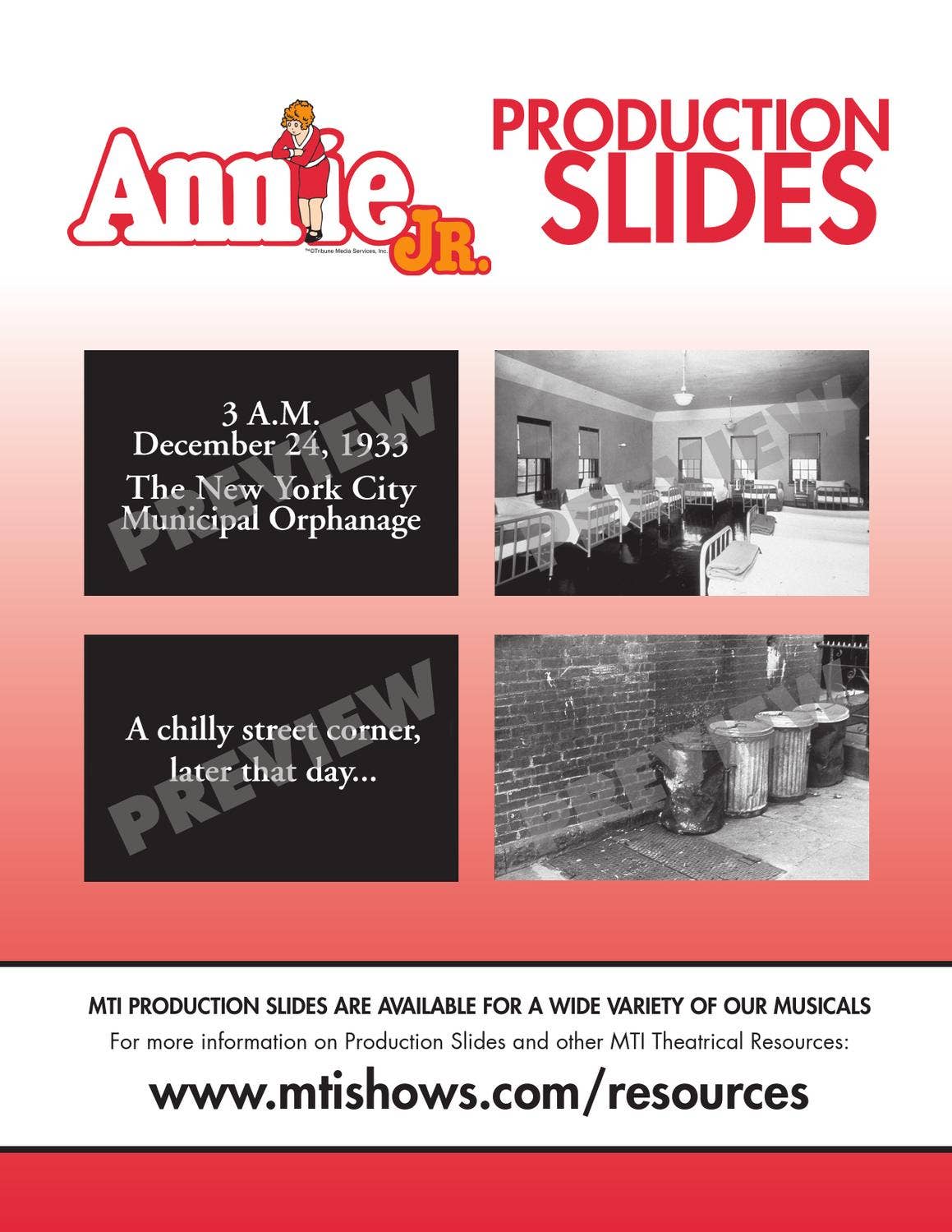 MTI Production Slides | ANNIE JR. by Music Theatre International - Issuu