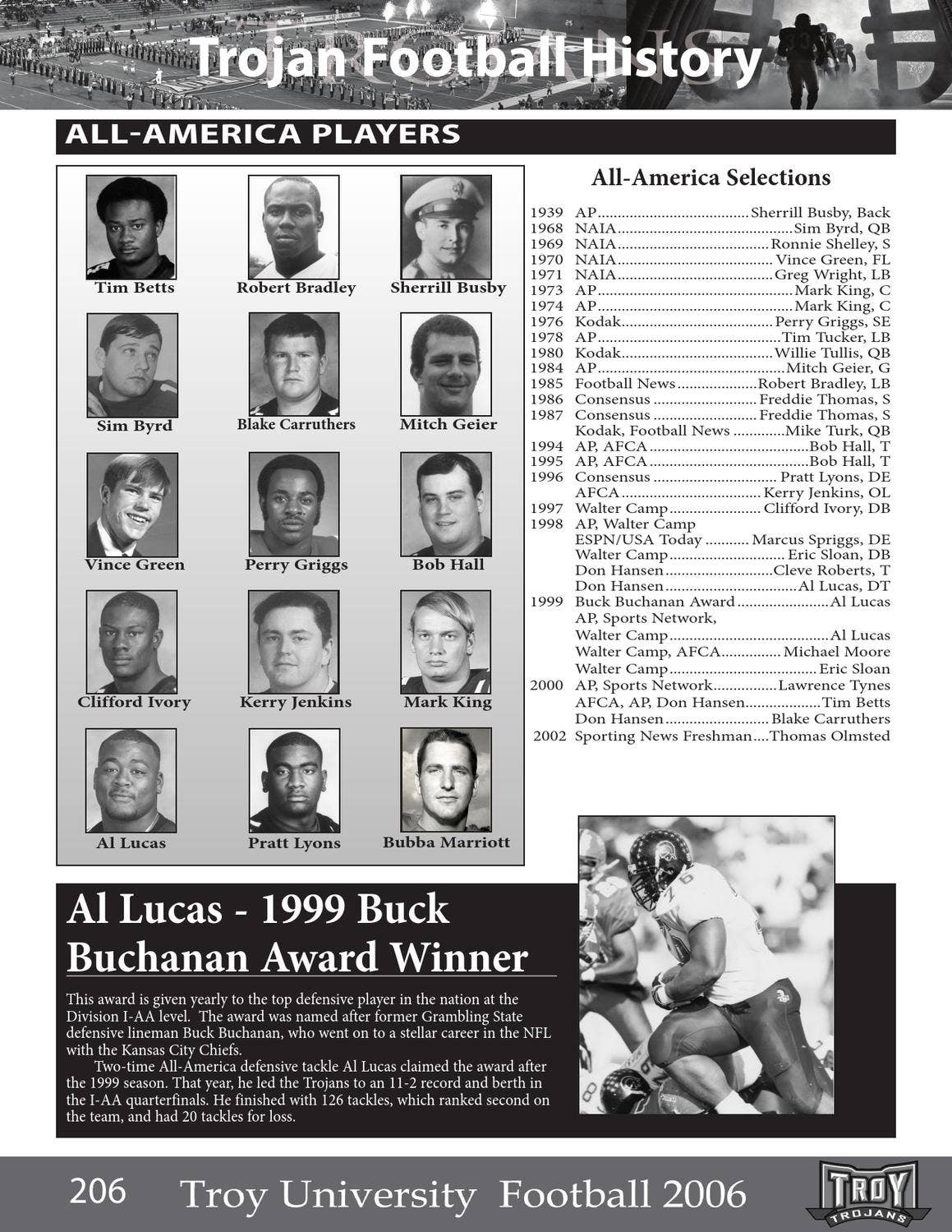 2006 Football Media Guide by Troy University Athletics - Issuu