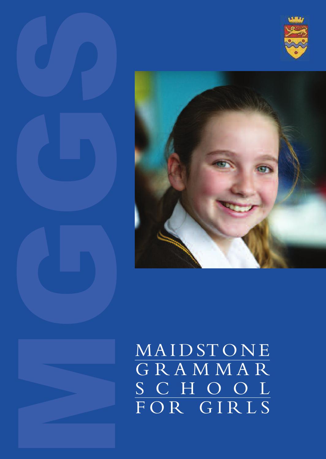 MGGS Prospectus Main 2013 by Maidstone Grammar School for Girls - Issuu
