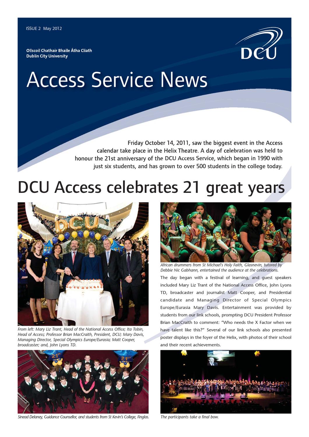 DCU Access Newsletter May 2012 by Th!nk Media - Issuu