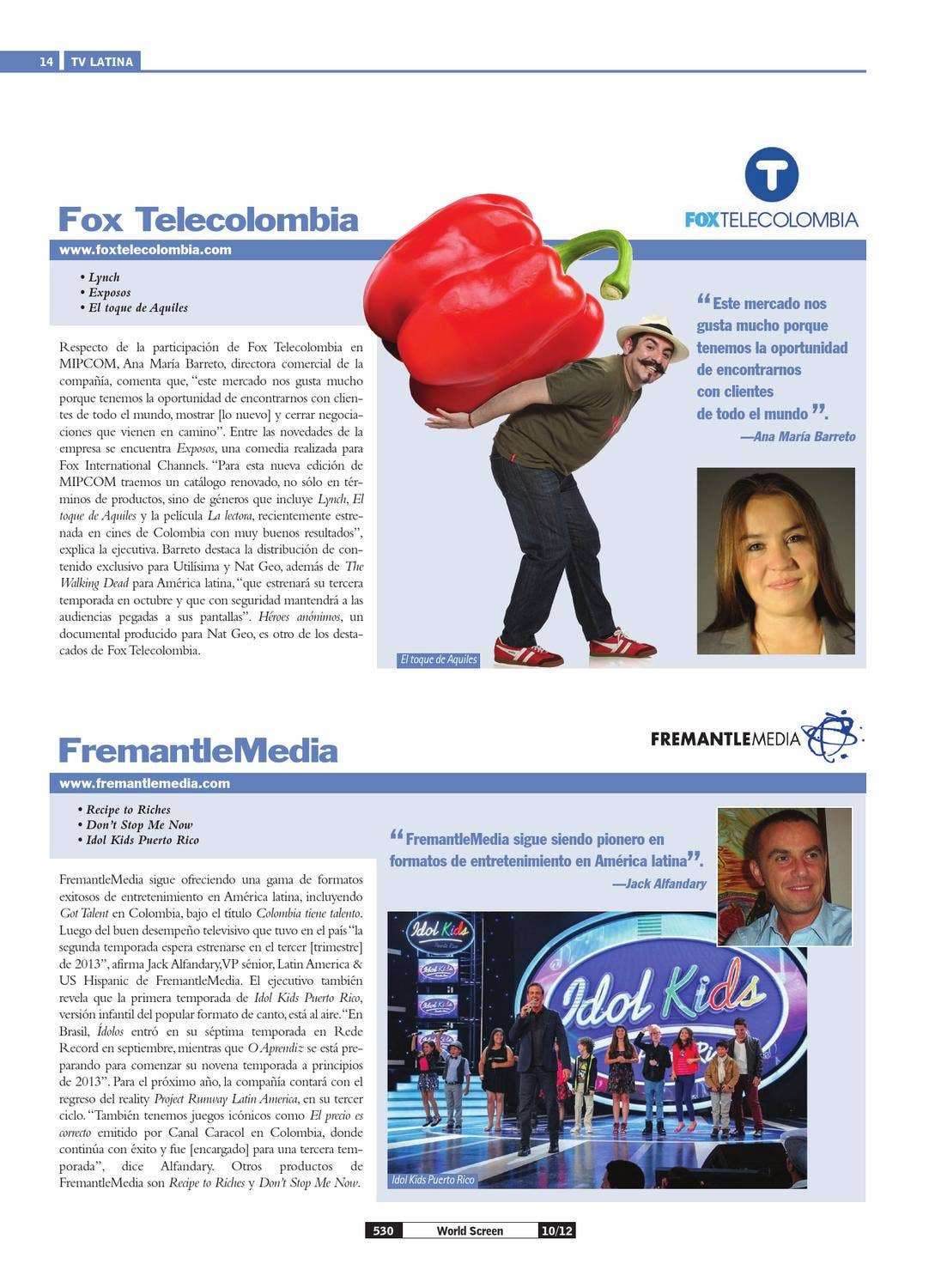 TV Latina MIPCOM 2012 by World Screen - Issuu
