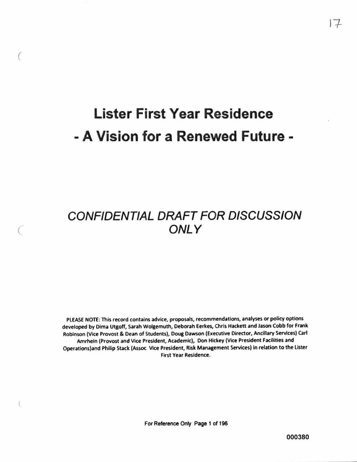 Lister First Year Residence by The Gateway - Issuu