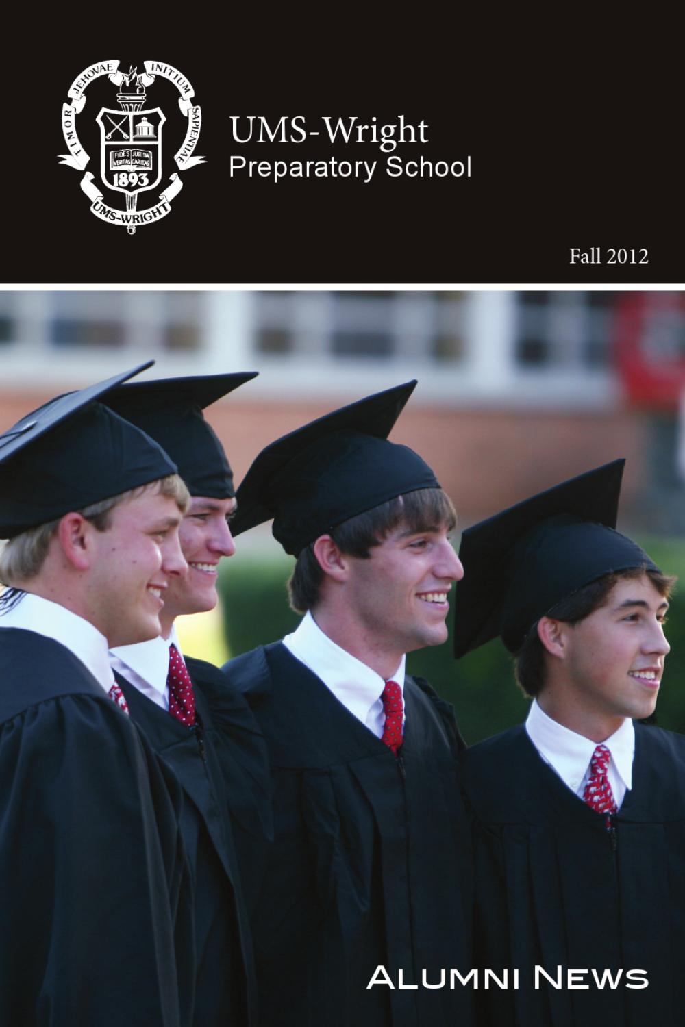 Alumni News Fall 2012 by UMS-Wright Preparatory School - Issuu