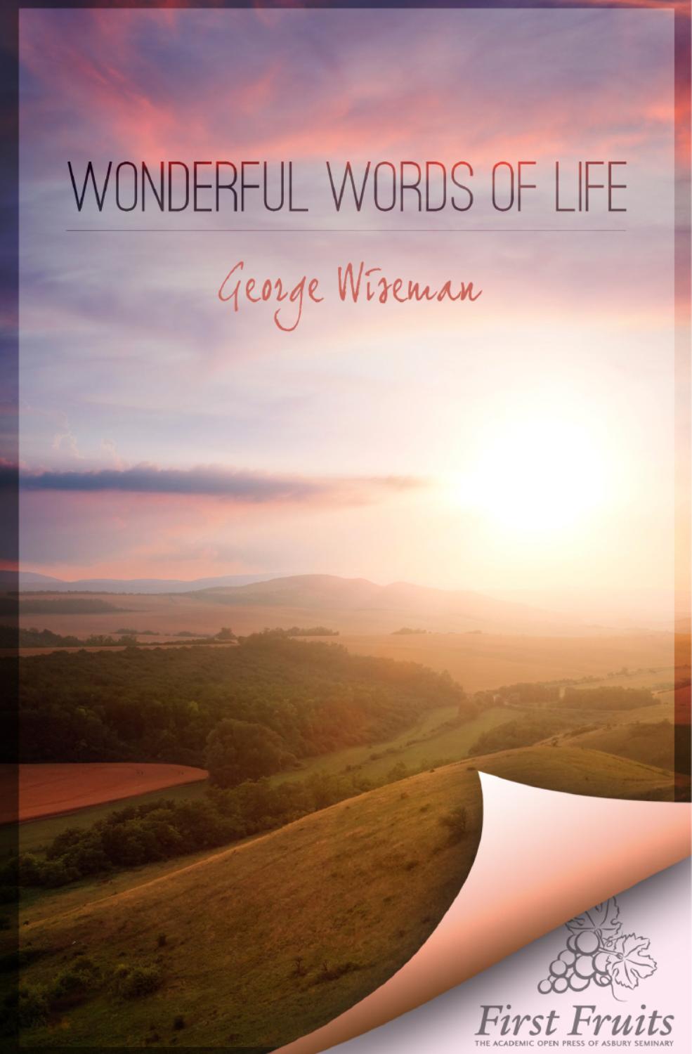 Wonderful Words of Life by First Fruits Press - Issuu