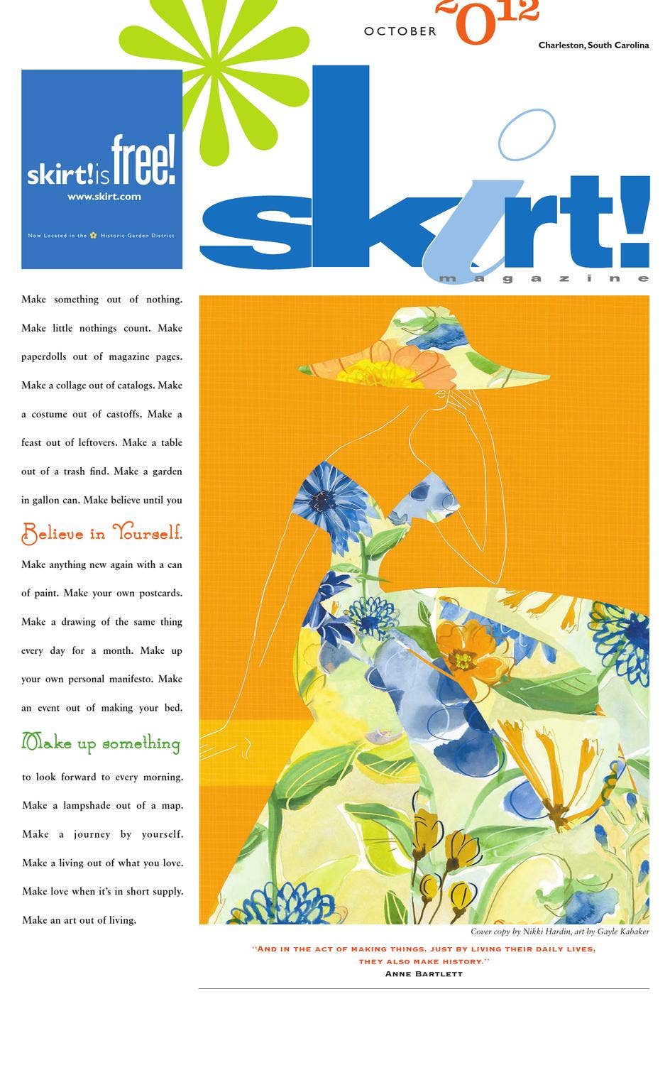 The October 2012 Make Issue by skirt.com - Issuu