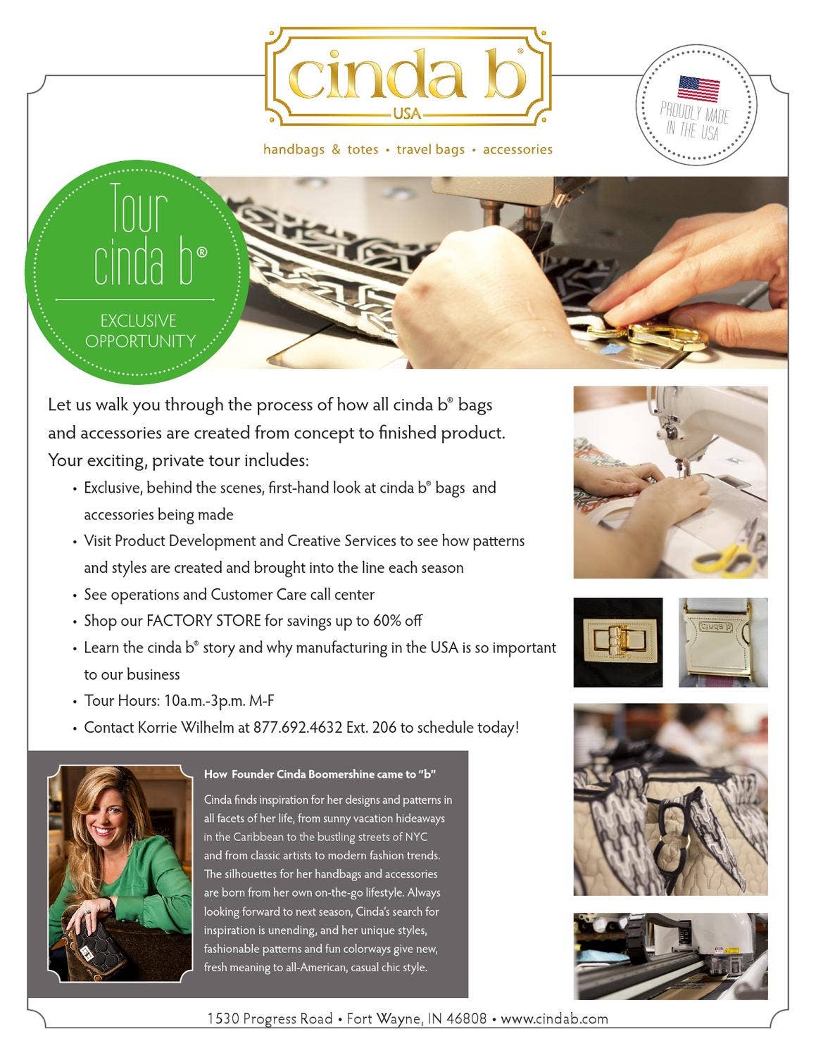 cinda b tour information by Visit Fort Wayne - Issuu