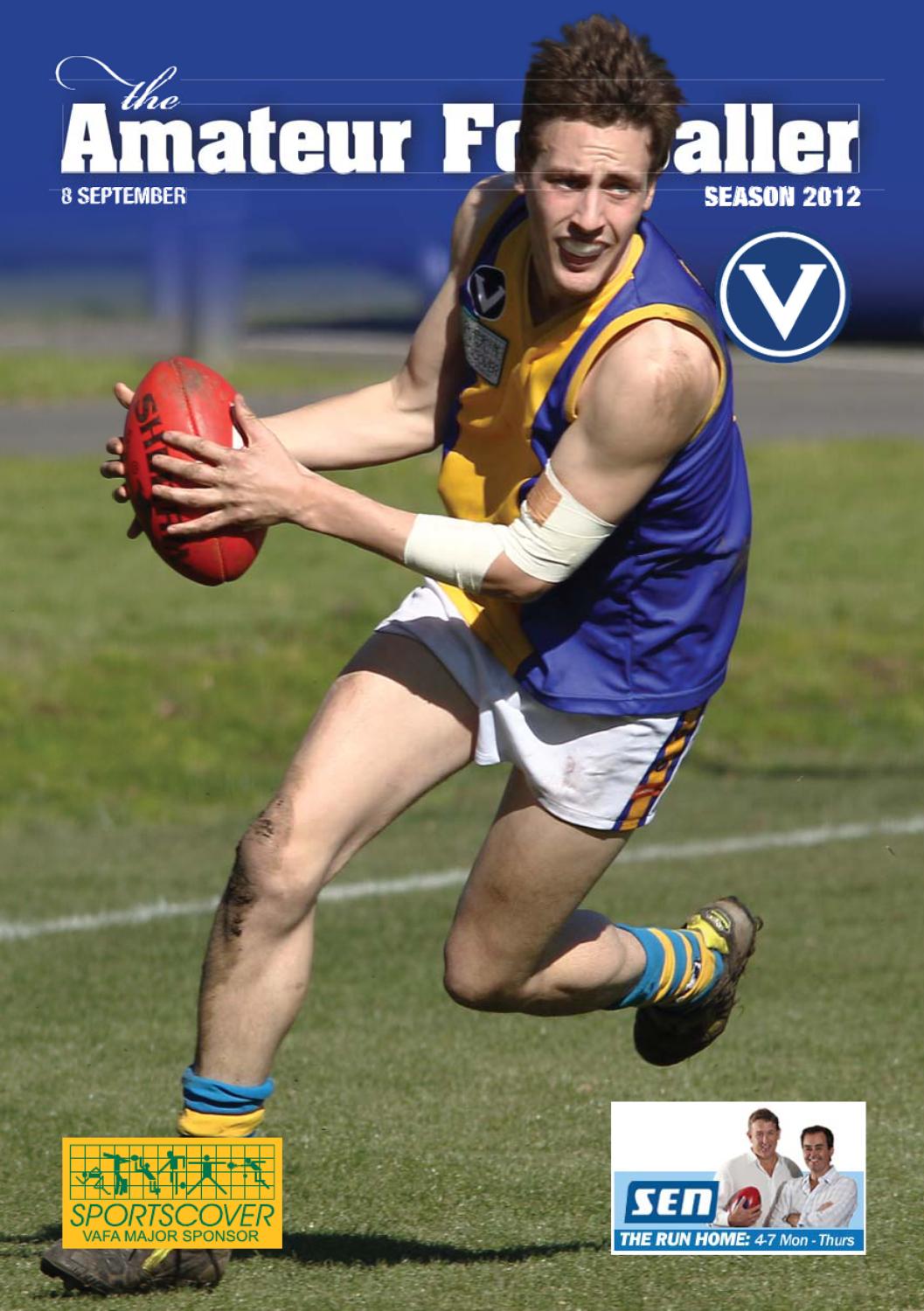 Amateur Footballer Finals 8/9th Sept 2012 by VAFA Media - Issuu