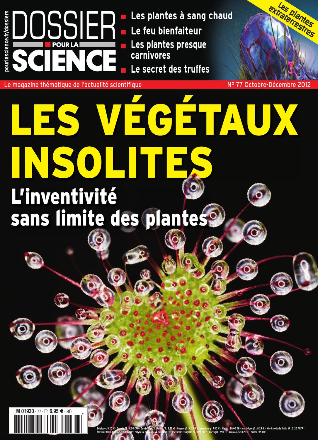 Dossier Pour la Science n°77 - Les végétaux insolites (extrait) by Pour ...