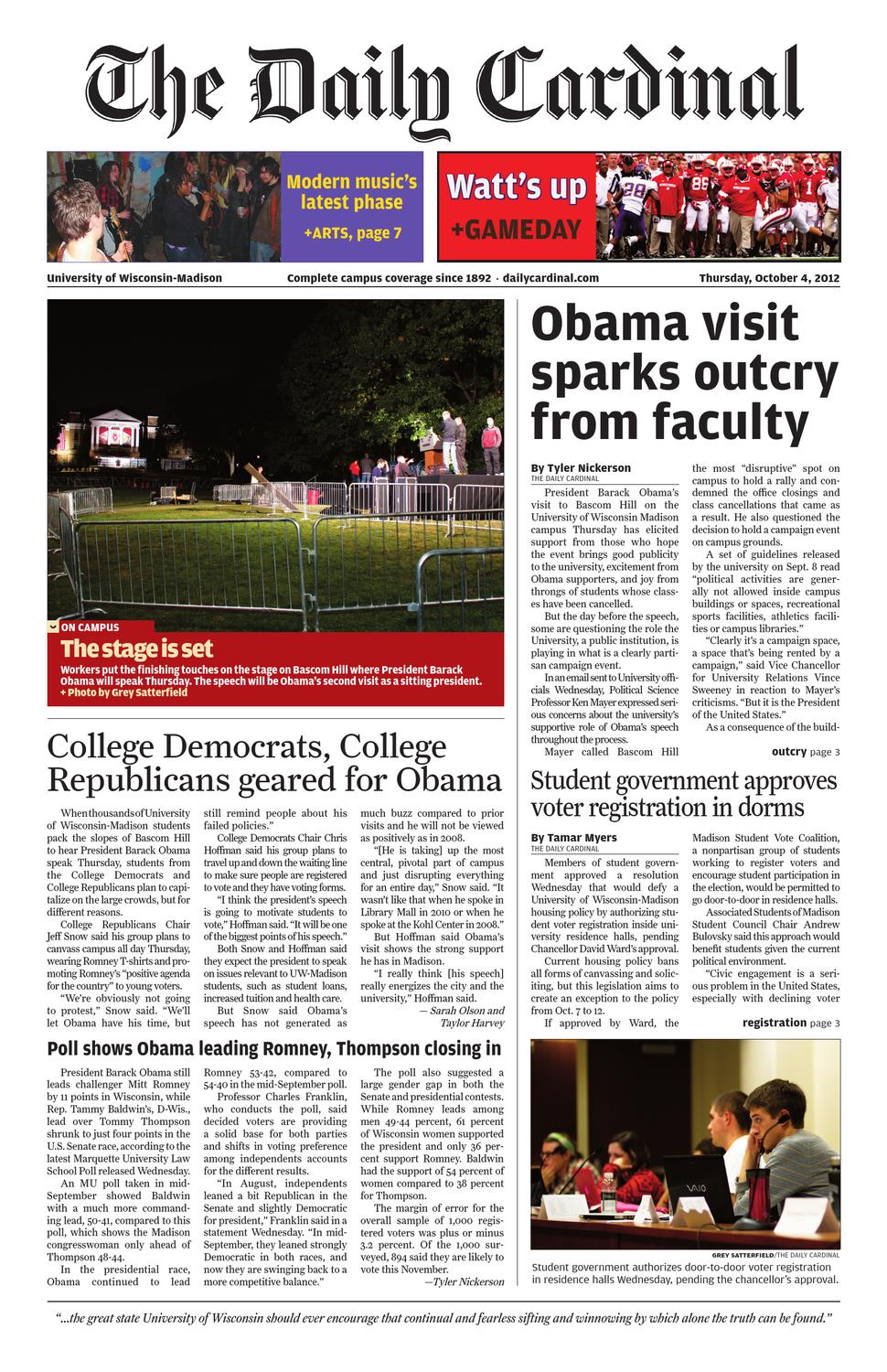 The Daily Cardinal by The Daily Cardinal - Issuu