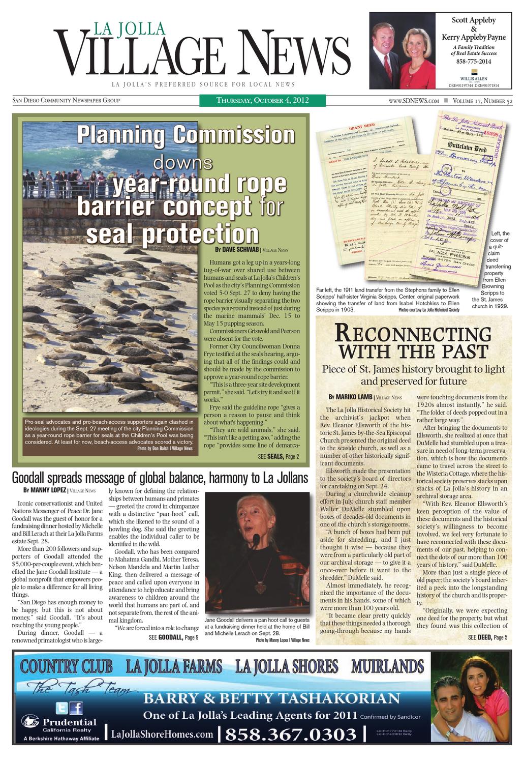 La Jolla Village News, October 4th, 2012 by San Diego Community ...