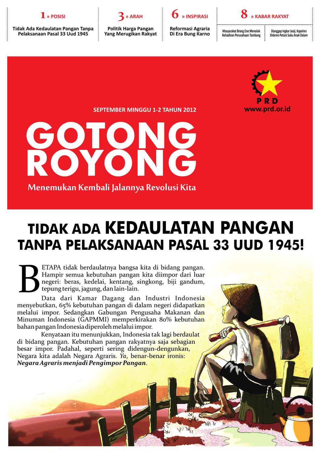 Gotong Royong Edisi II by Partai Rakyat Demokratik - Issuu