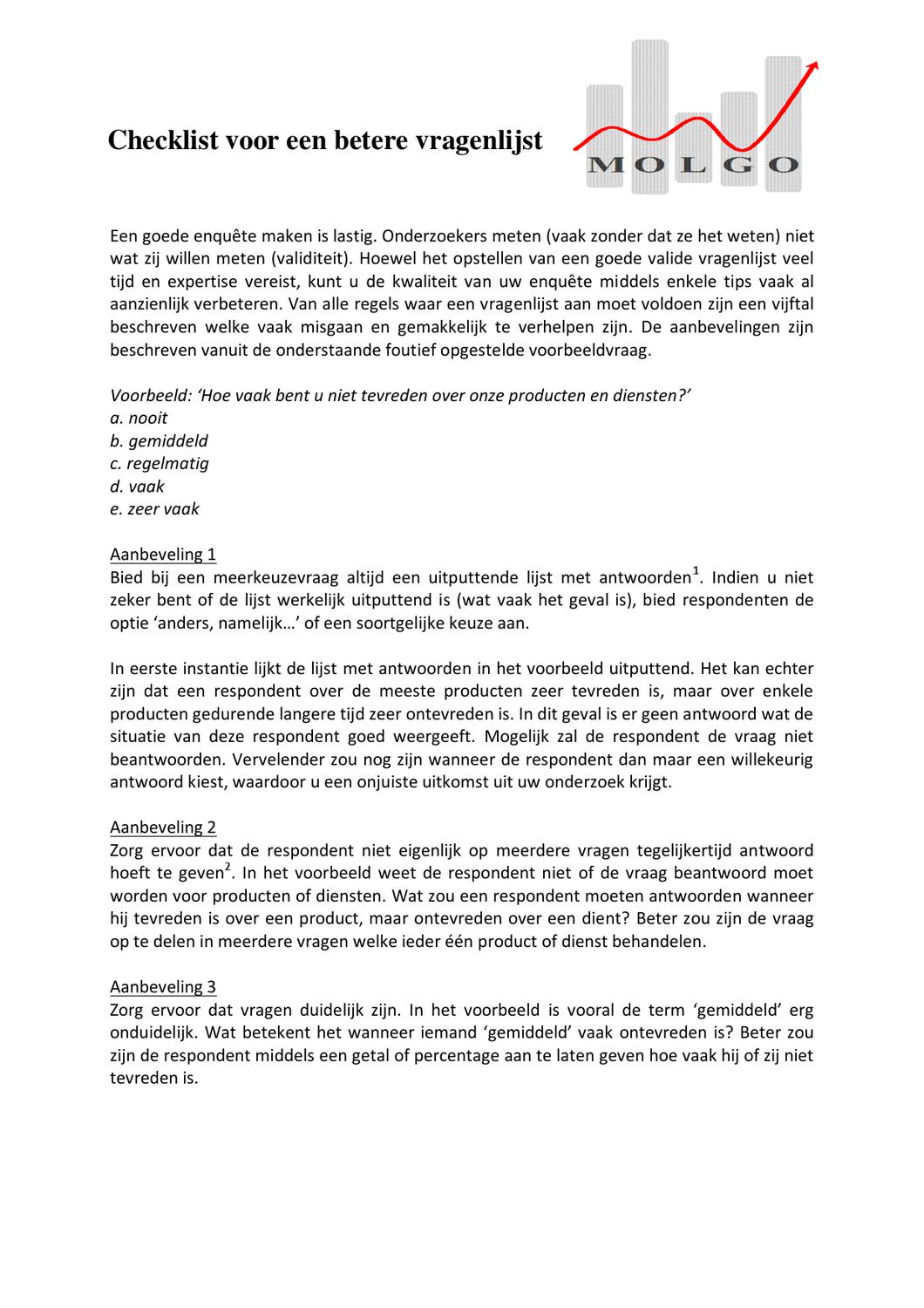 checklist_vragenlijst_een_enquete_maken by Peter Flohr - Issuu