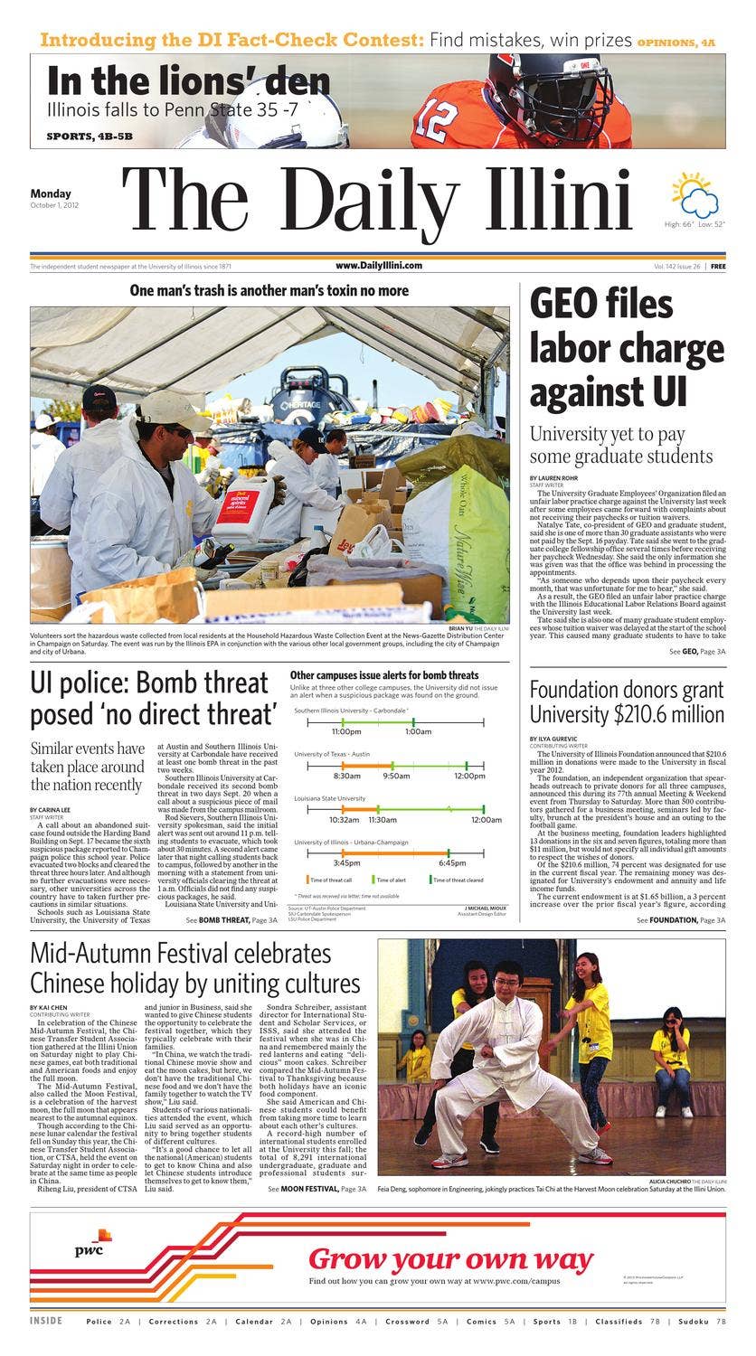 The Daily Illini: Volume 142 Issue 26 by The Daily Illini - Issuu