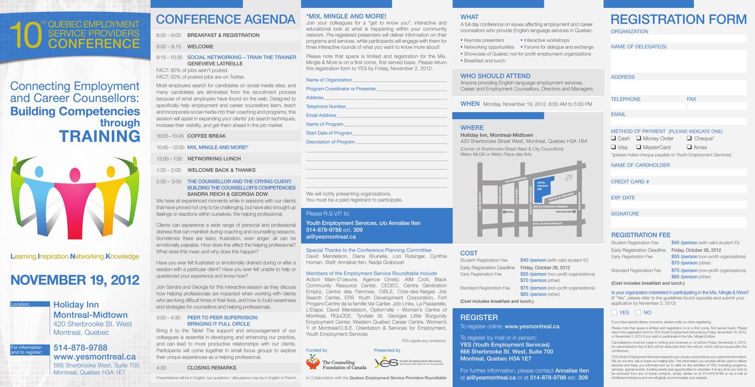 YES Roundtable Brochure 2012 by YES Employment + Entrepreneurship - Issuu
