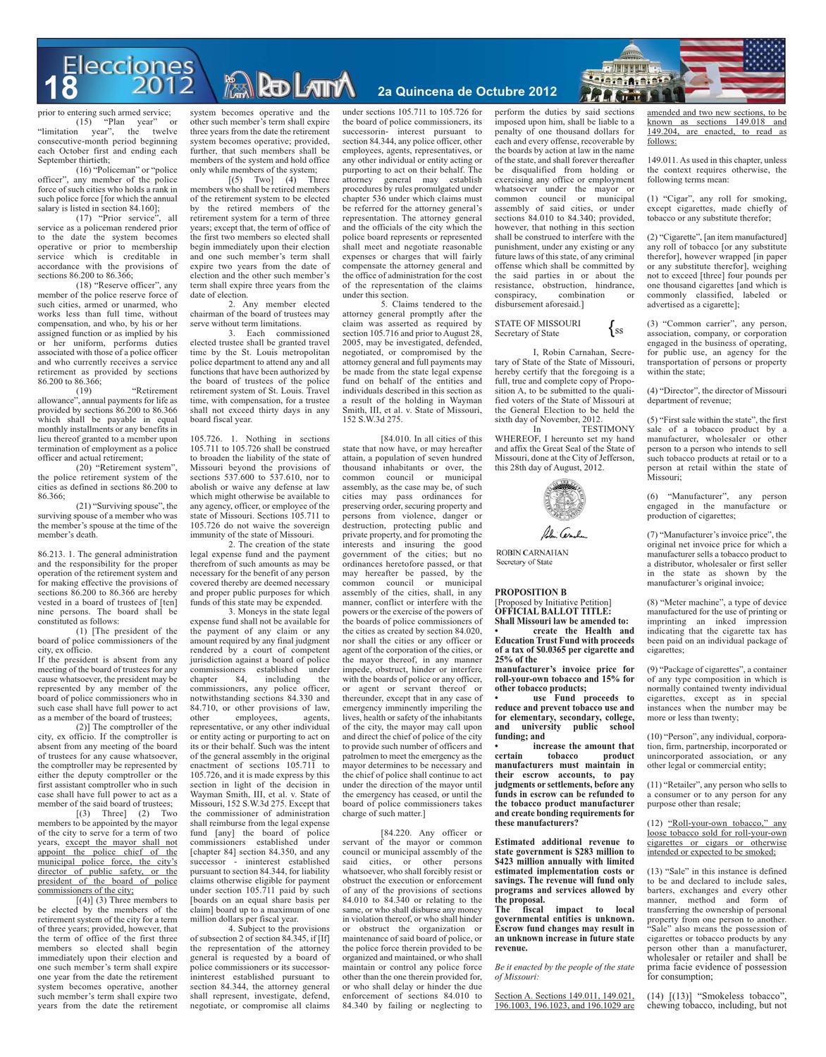 RED LATINA ST. LOUIS HISPANIC NEWSPAPER 2012-10-01 by Red Latina ...