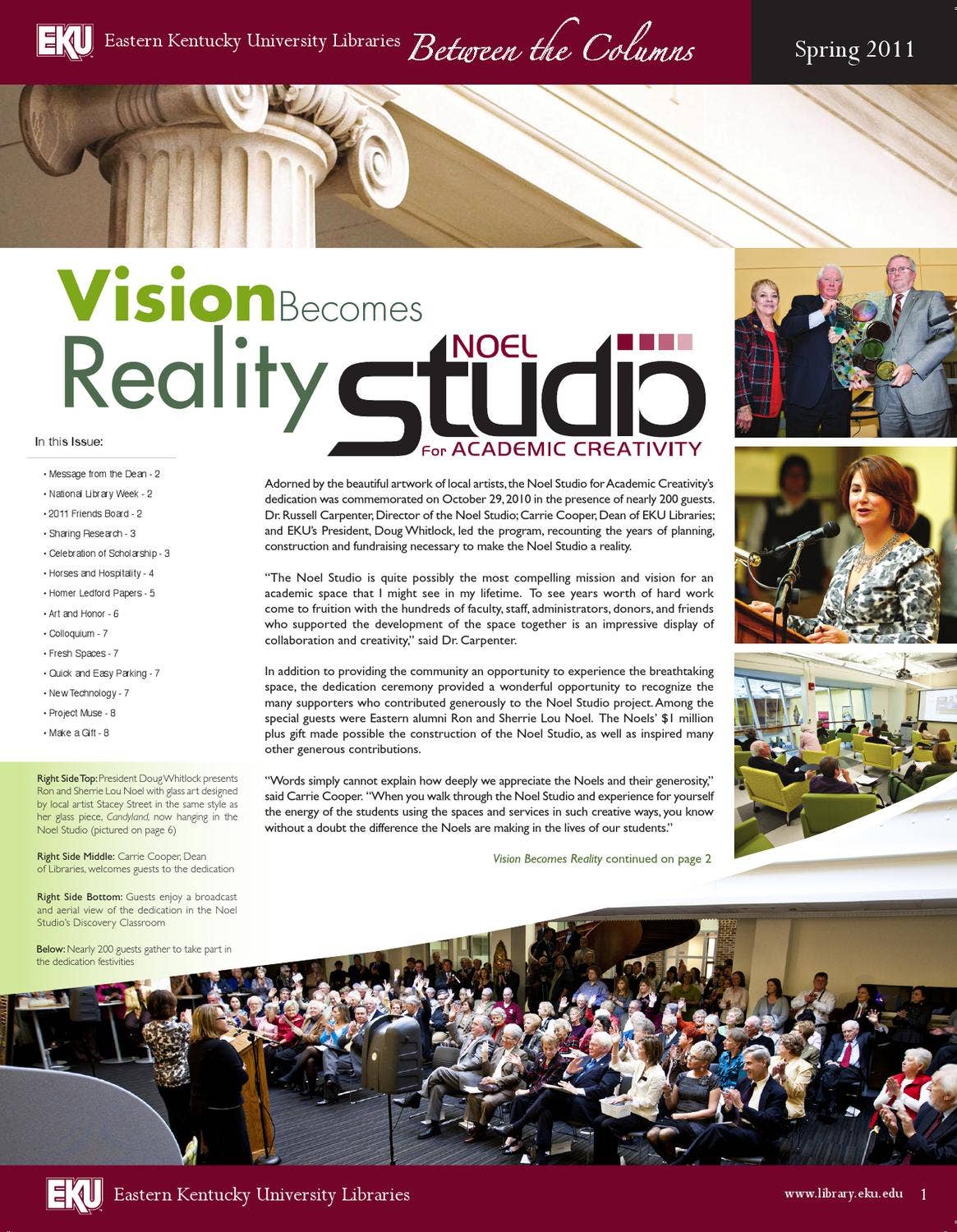 Spring 2011 Newsletter by EKU Libraries - Issuu