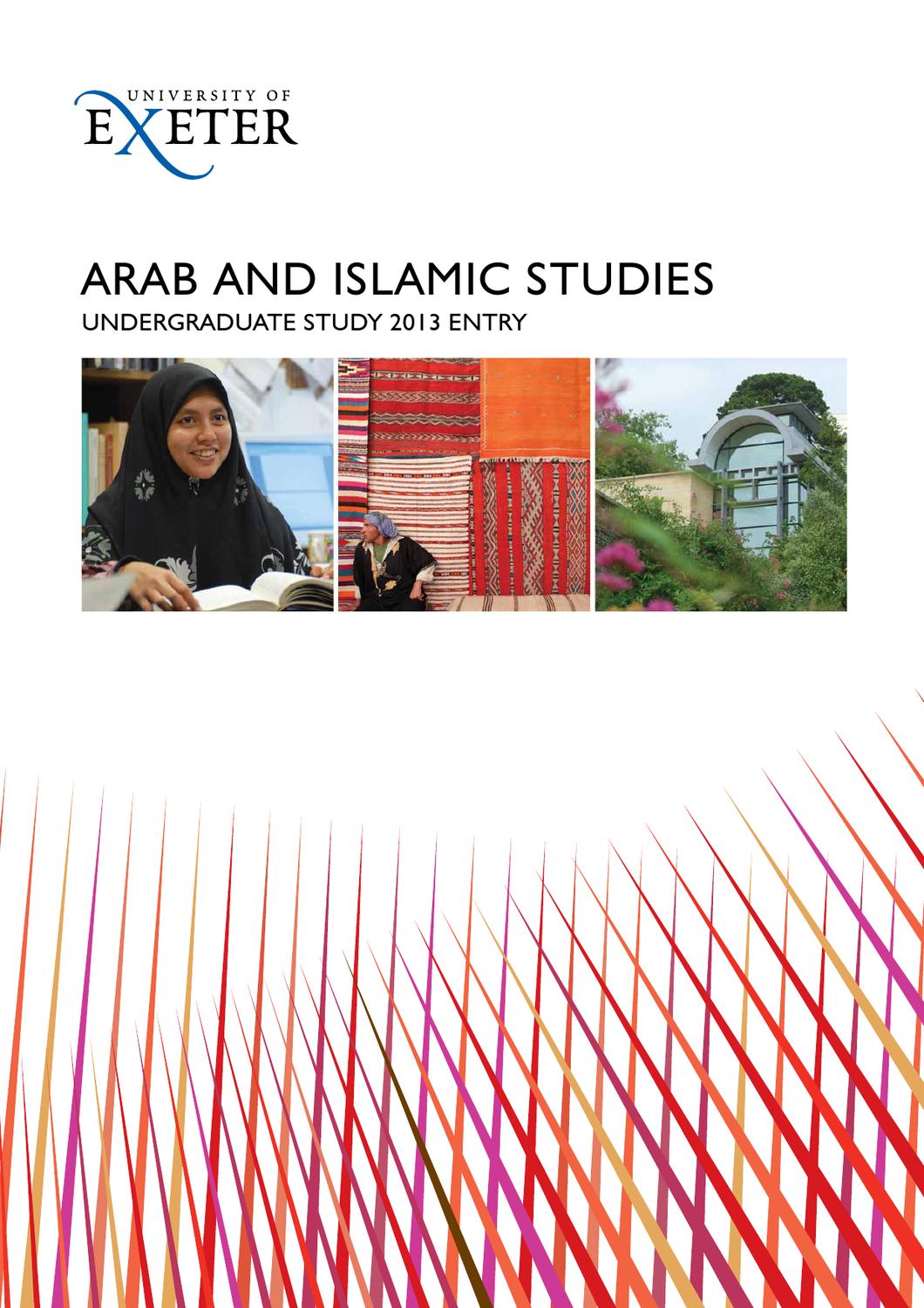 Arab and Islamic Studies Brochure 2013 by University of Exeter - Issuu