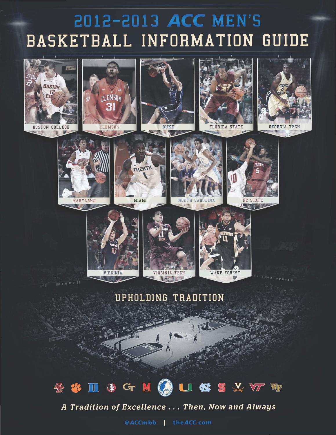 2012-13 ACC Men's Basketball Guide by Atlantic Coast Conference - Issuu