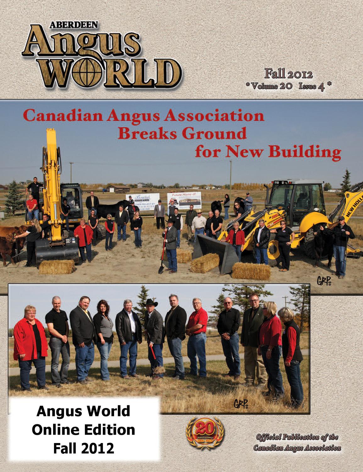 Angus World Fall 2012, Volume 20 Issue 4 by Everything Angus - Issuu