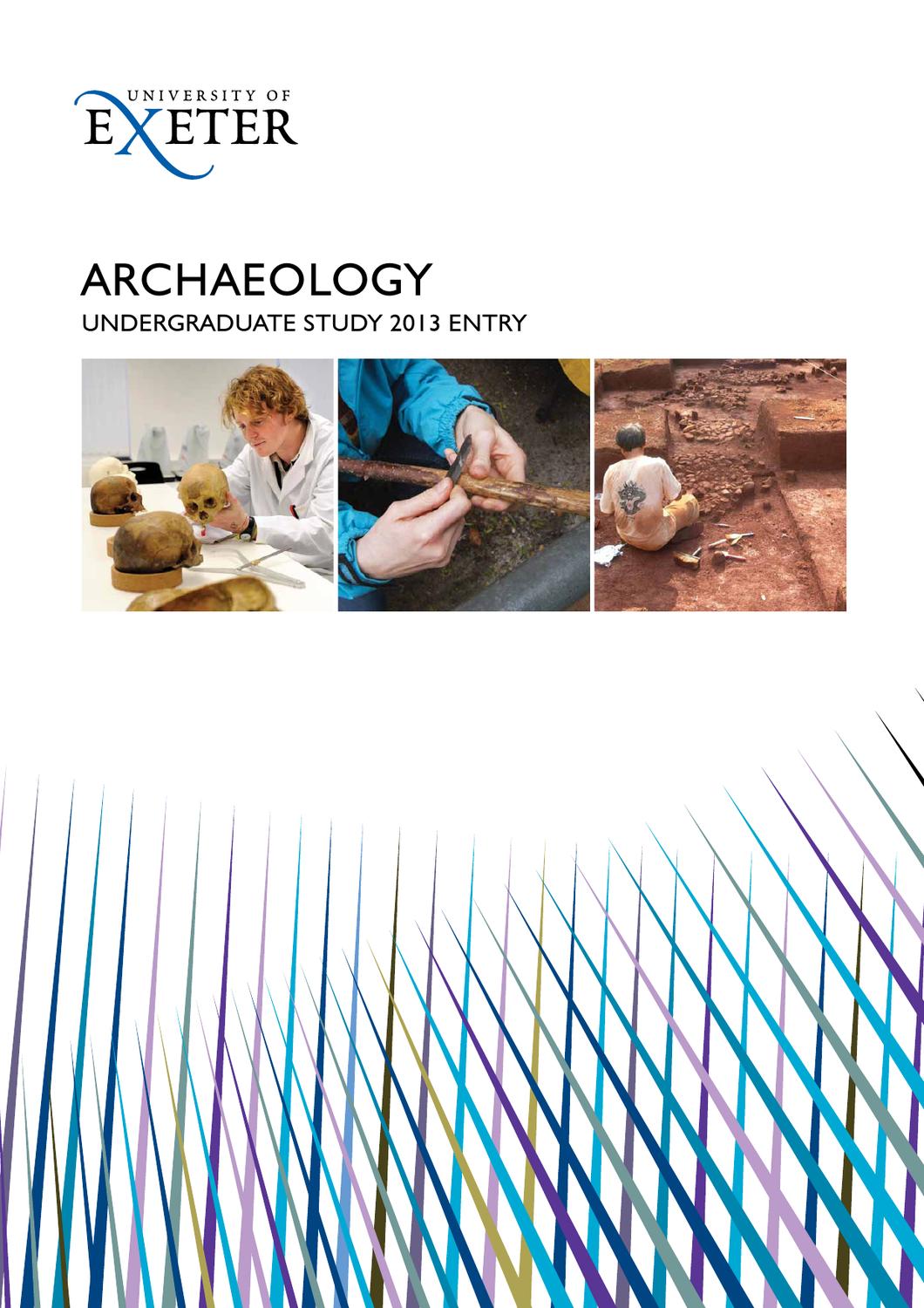 Archaeology brochure 2013 by University of Exeter - Issuu