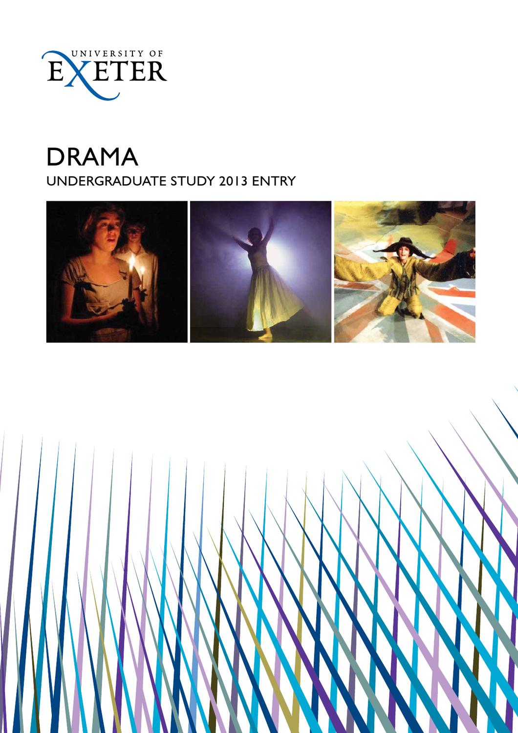 Drama brochure 2013 by University of Exeter - Issuu