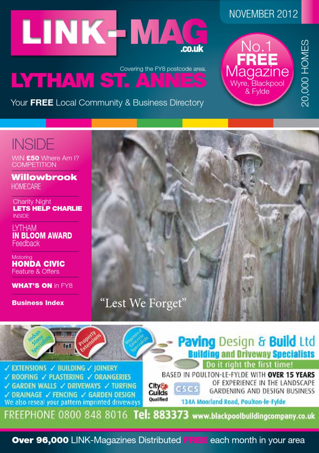LINK-FY8 Lytham St Annes Magazine November 2012 by LINK-MAG - Issuu