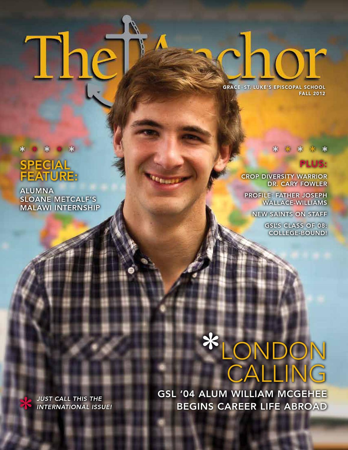 Fall 2012 Anchor Magazine by Grace-St. Luke's Episcopal School - Issuu