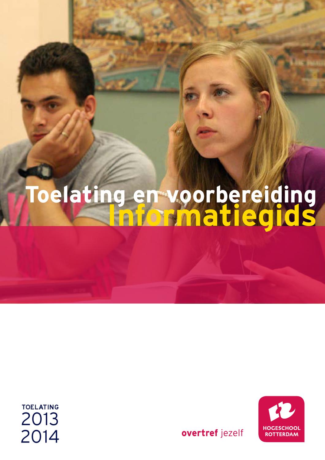 Informatiegids toelating en voorbereiding 2013-2014 by Hogeschool ...
