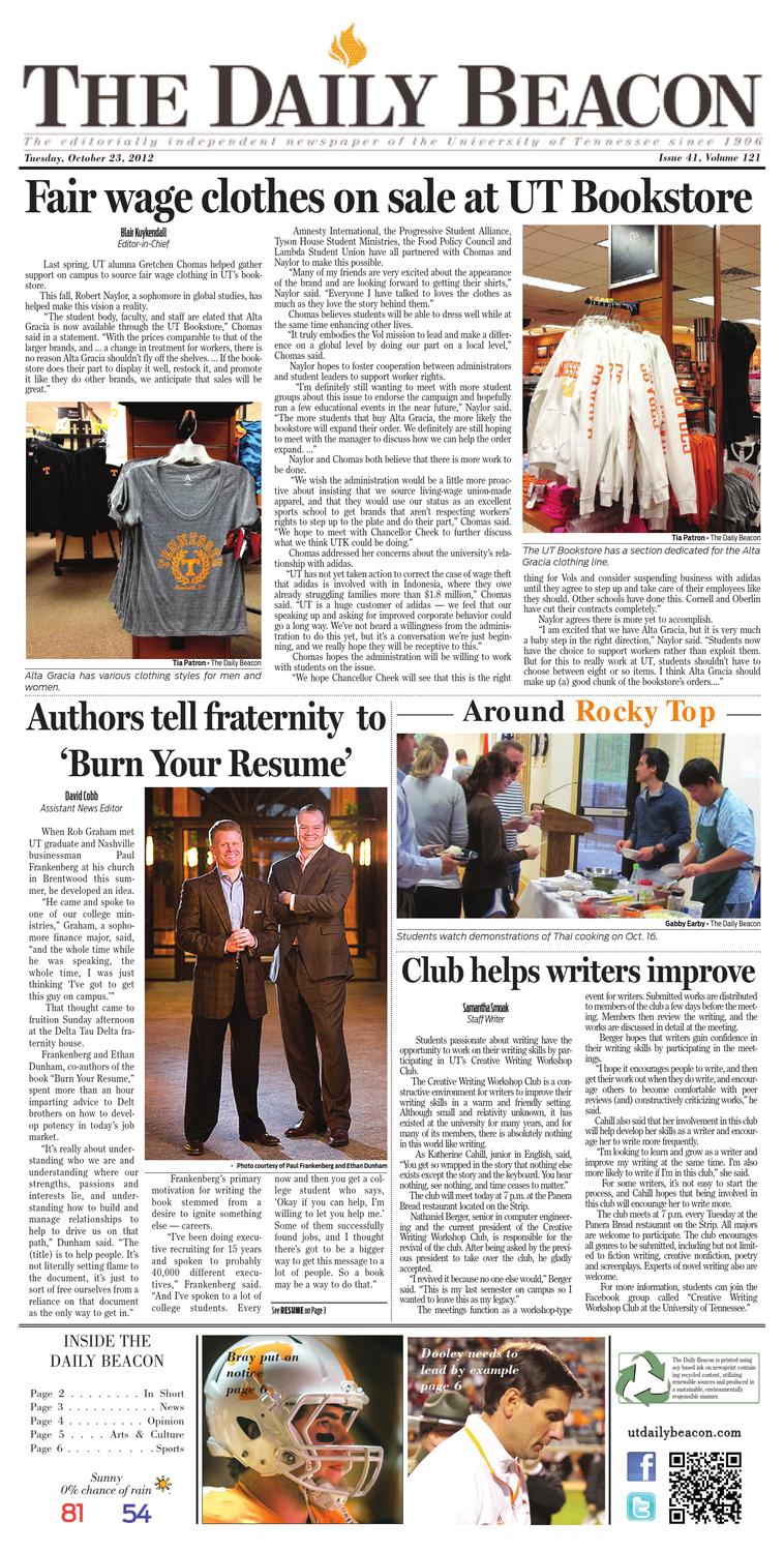 The Daily Beacon by UT Office of Student Media - Issuu