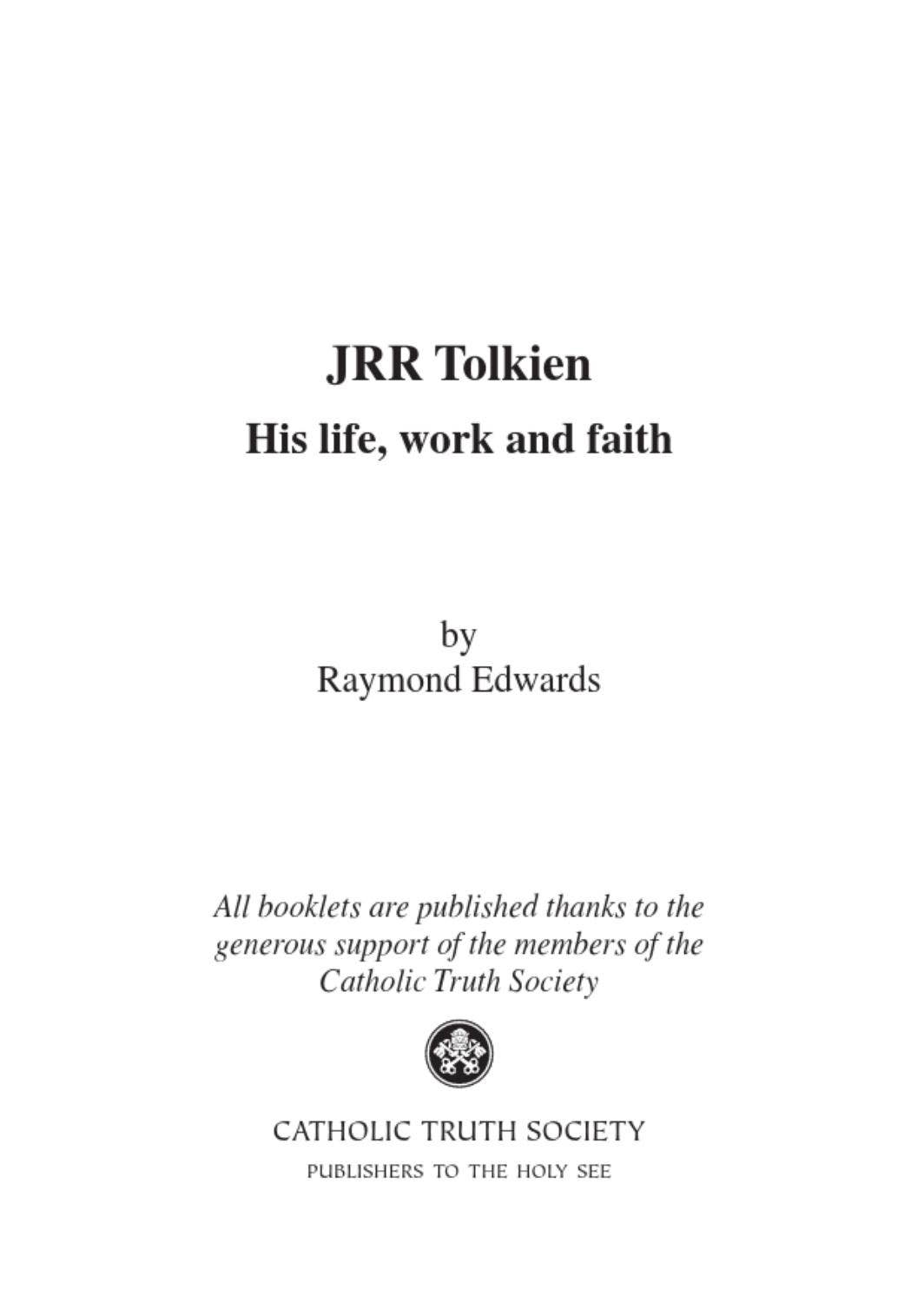 J.R.R. Tolkien by Catholic Truth Society - Issuu