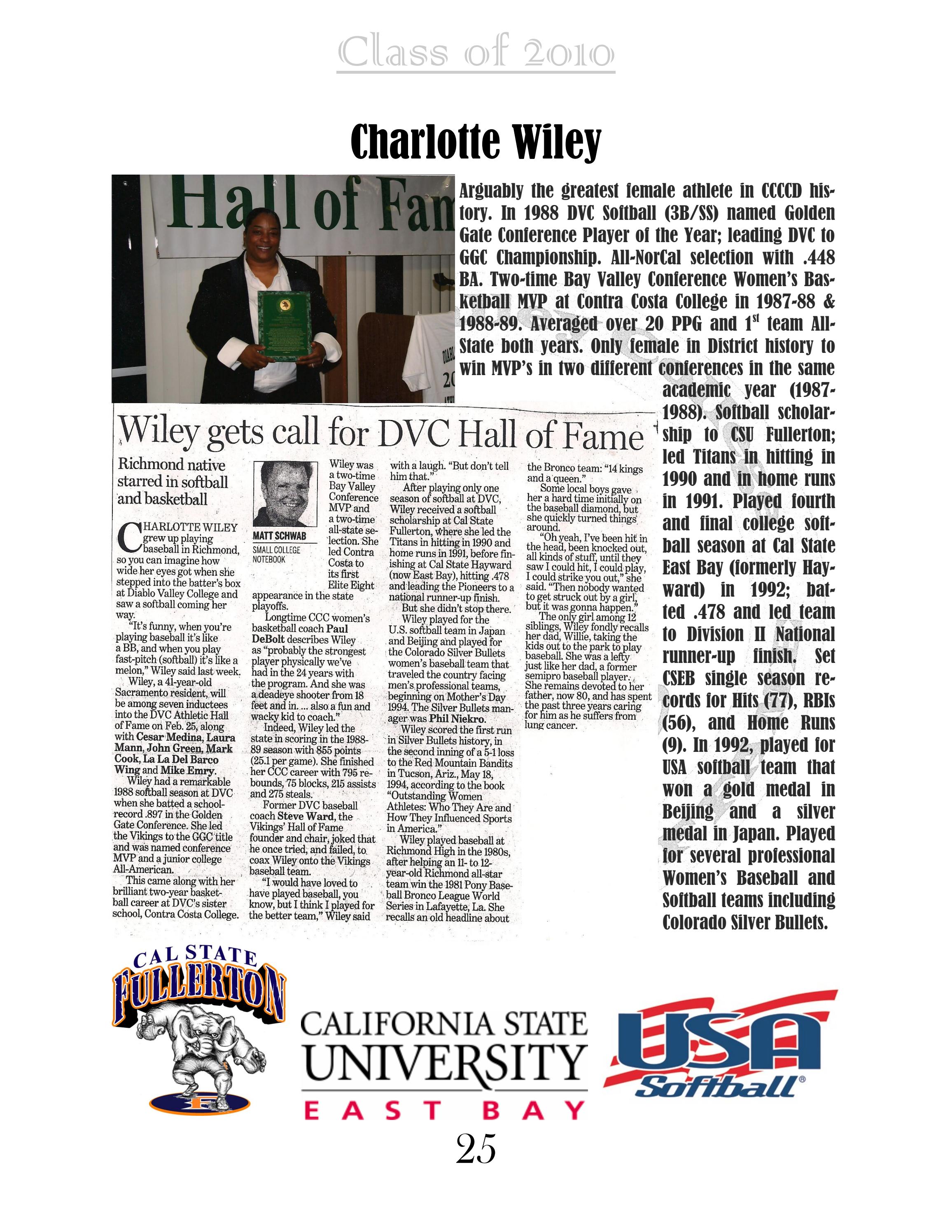 Diablo Valley College Athletics Hall of Fame Yearbook by Diablo Valley ...