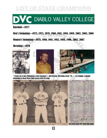 Diablo Valley College Athletics Hall of Fame Yearbook by Diablo Valley ...