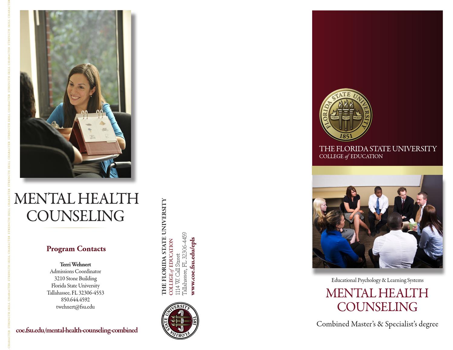 Mental Health Counseling by FSU College of Education, Health, and Human ...