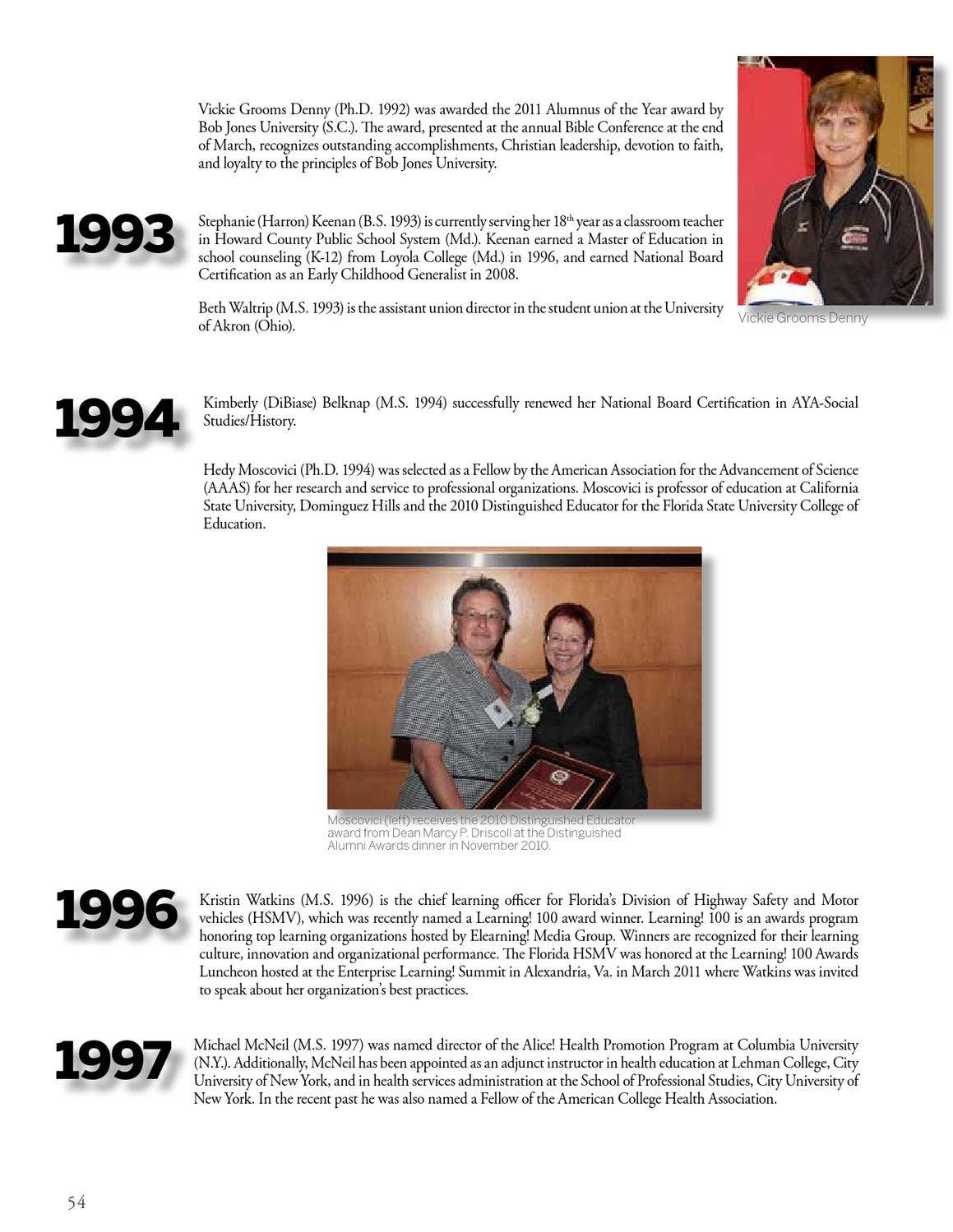 The Torch - FSU College of Education Magazine, Fall 2011 by FSU Anne's ...