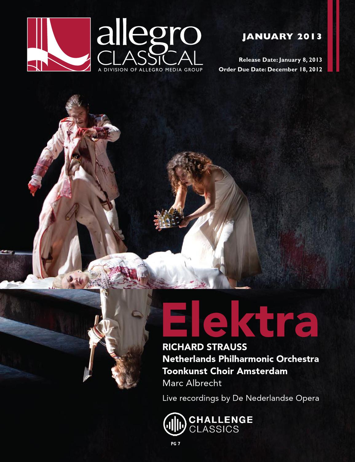 Allegro Classical January 2013 New Release Book by Allegro Media Group ...