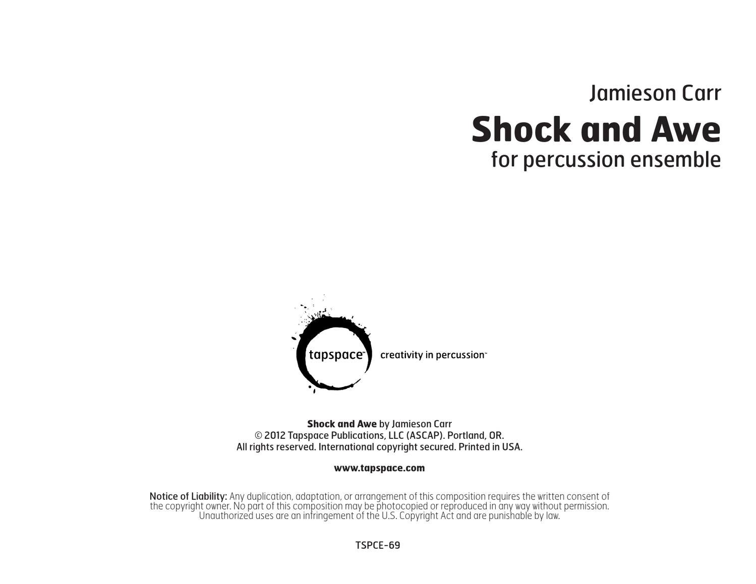 Shock and Awe by Tapspace - Issuu