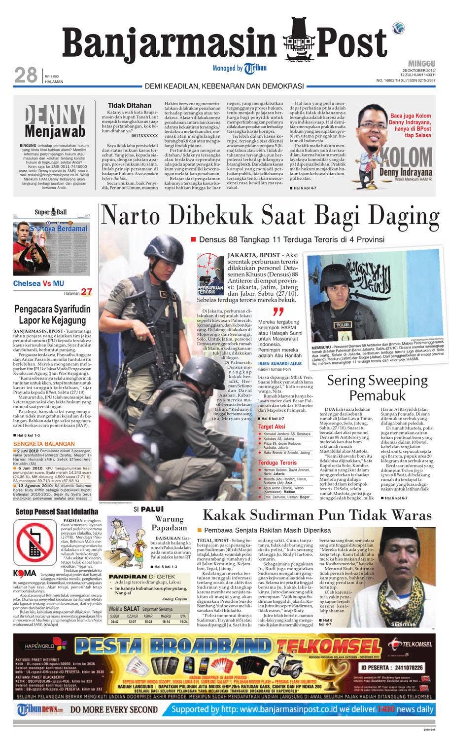 Banjarmasin Post edisi cetak Minggu, 28 Oktober 2012 by Banjarmasin ...