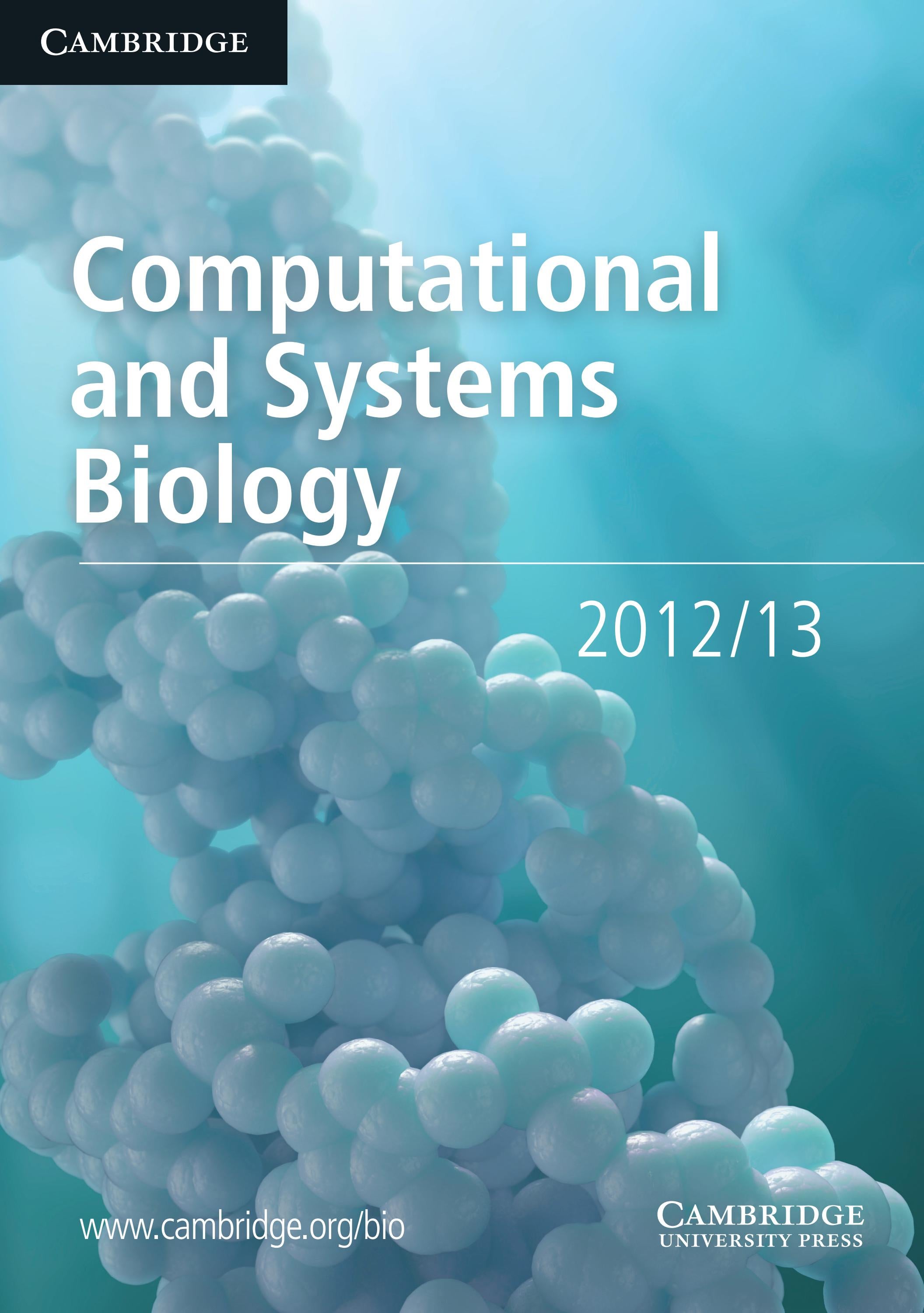 Computational and Systems Biology (2012-2013) by Cambridge University ...
