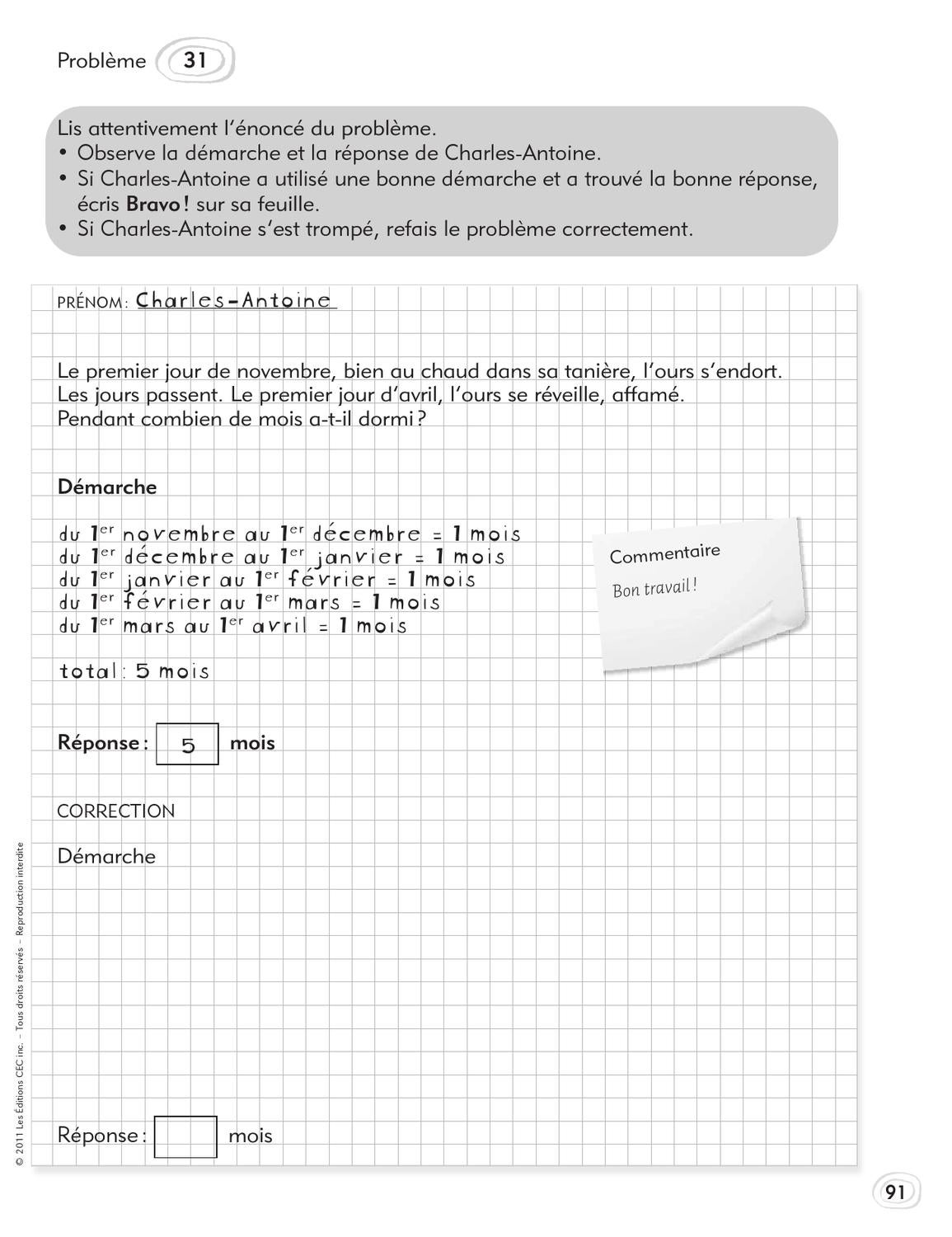 Petit Prof_Les problèmes de math 1re année by Les Éditions CEC - Issuu