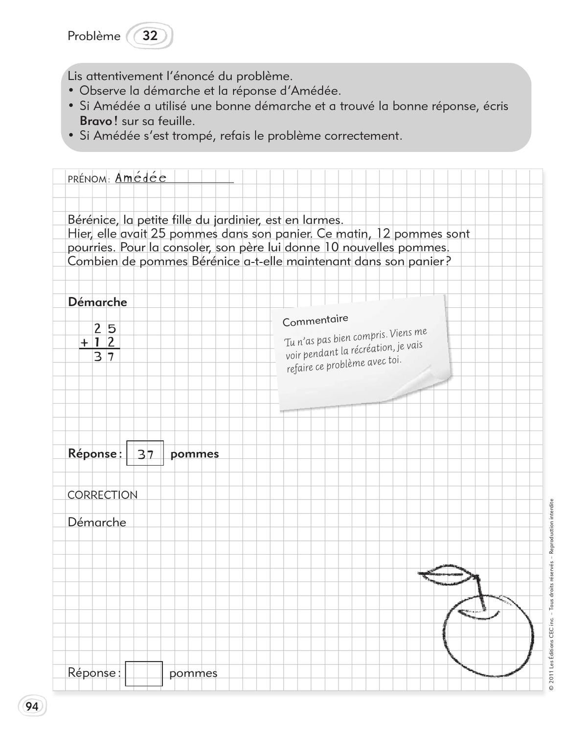 Petit Prof_Les problèmes de math 1re année by Les Éditions CEC - Issuu