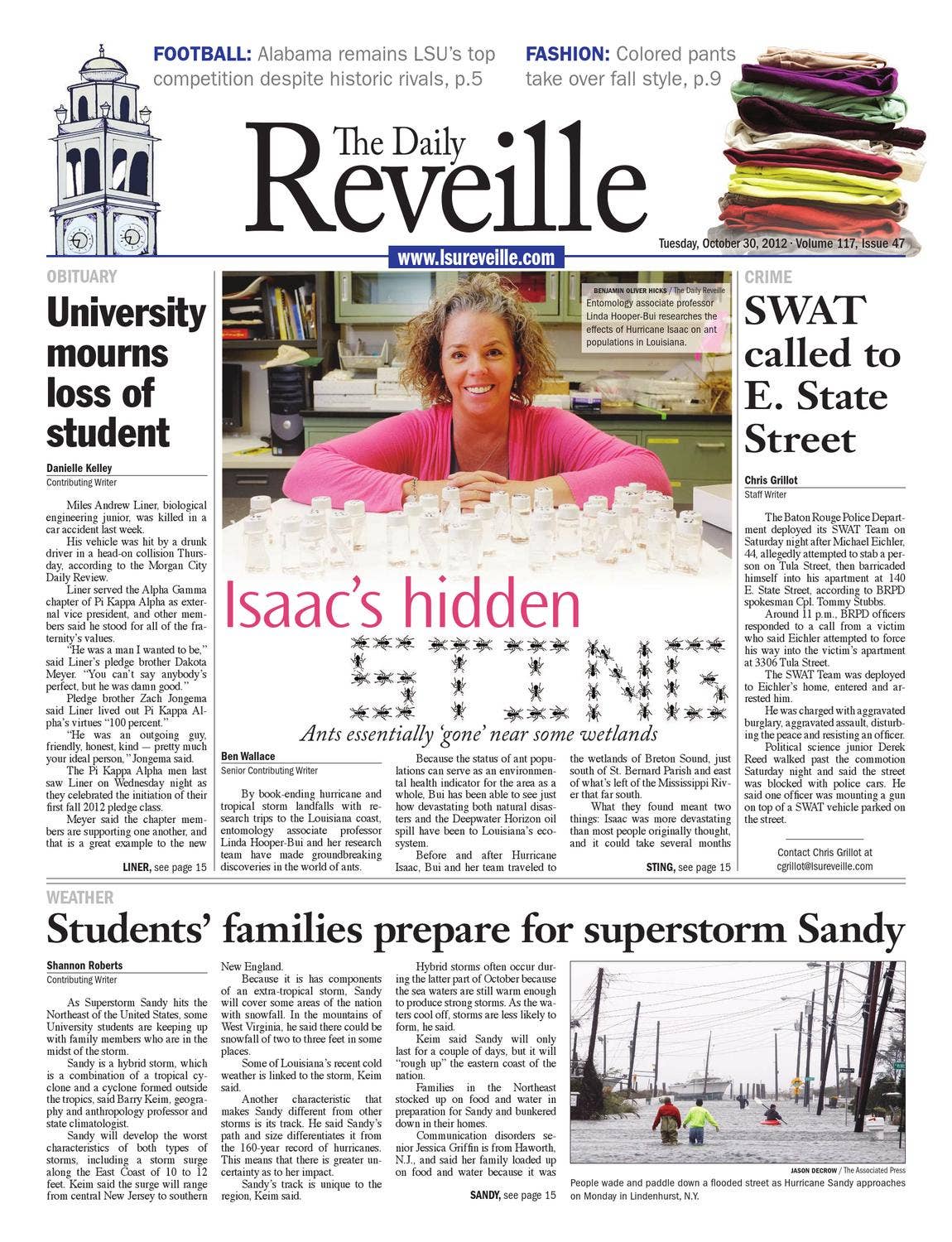 The Daily Reveille - October 30, 2012 by Reveille - Issuu