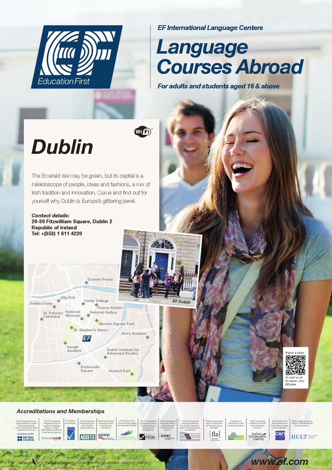 Predeparture Dublin ILS 2012 by EF Education First - Issuu