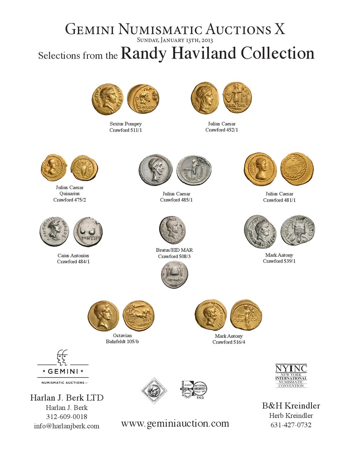 Gemini X Auction Ads 2013 by Harlan J. Berk, Ltd. - Issuu